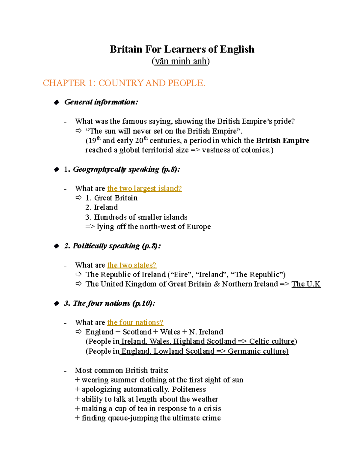 Britain For Learners of English 2: Culture, Geography, & Identity ...