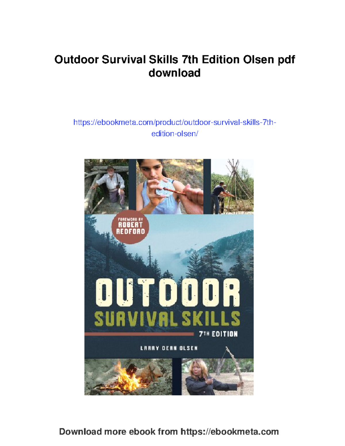 Outdoor Survival Skills 7th Edition by Larry Dean Olsen - PDF Download ...