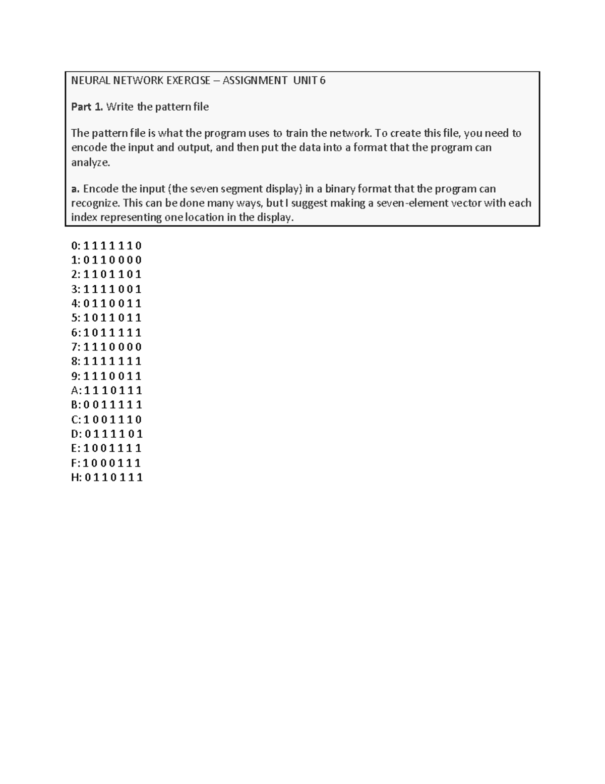Unit 6 Solutions CS 4407This is all you need to get the maximum point ...