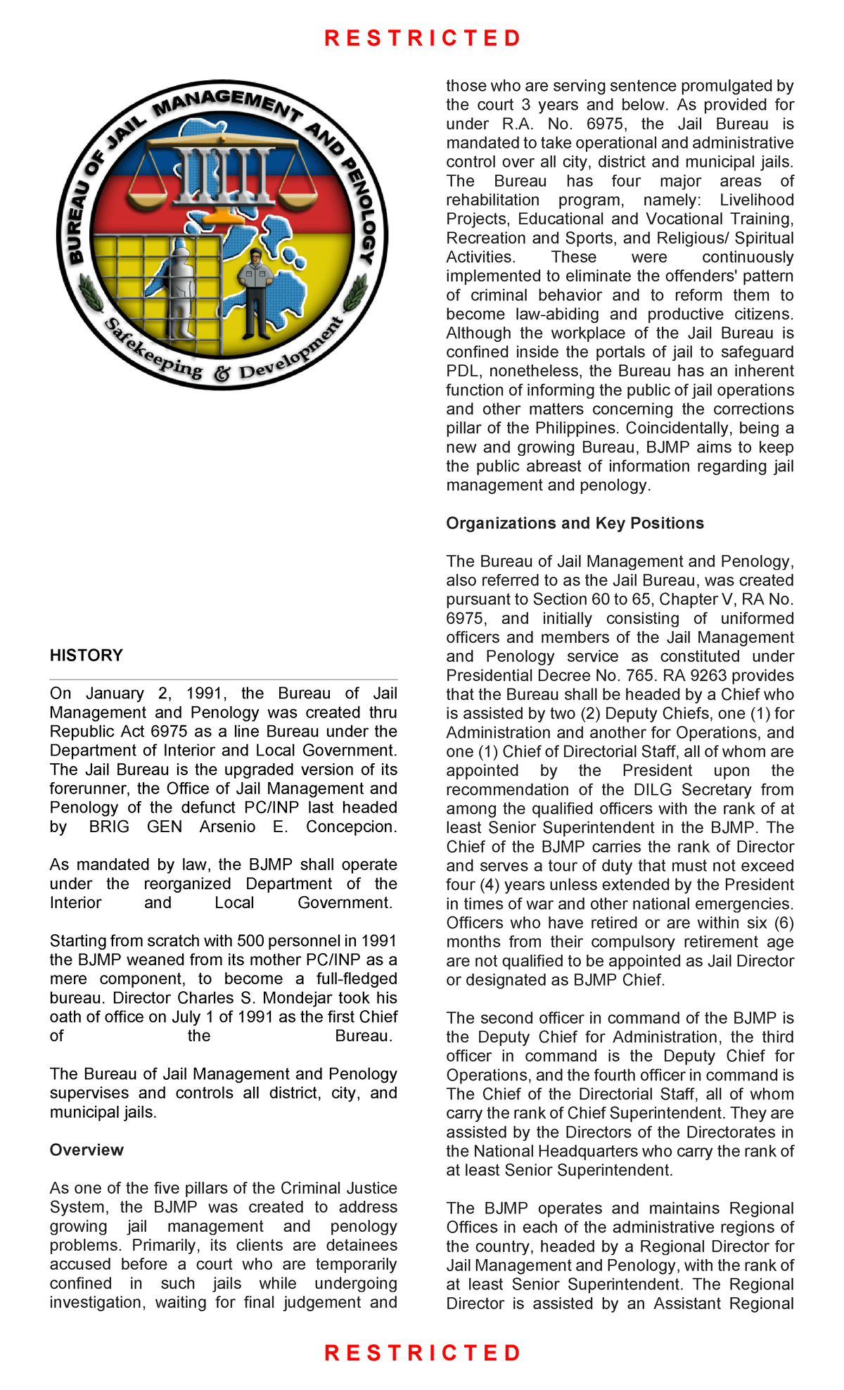 BJMP 2025 Lecture Overview: History, Organization, and Core Values ...