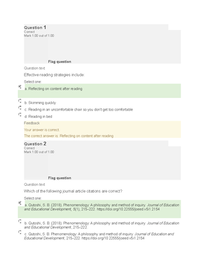 UNIV Quizes - Quizzes for UoPeople students - Unit 3 According to ...