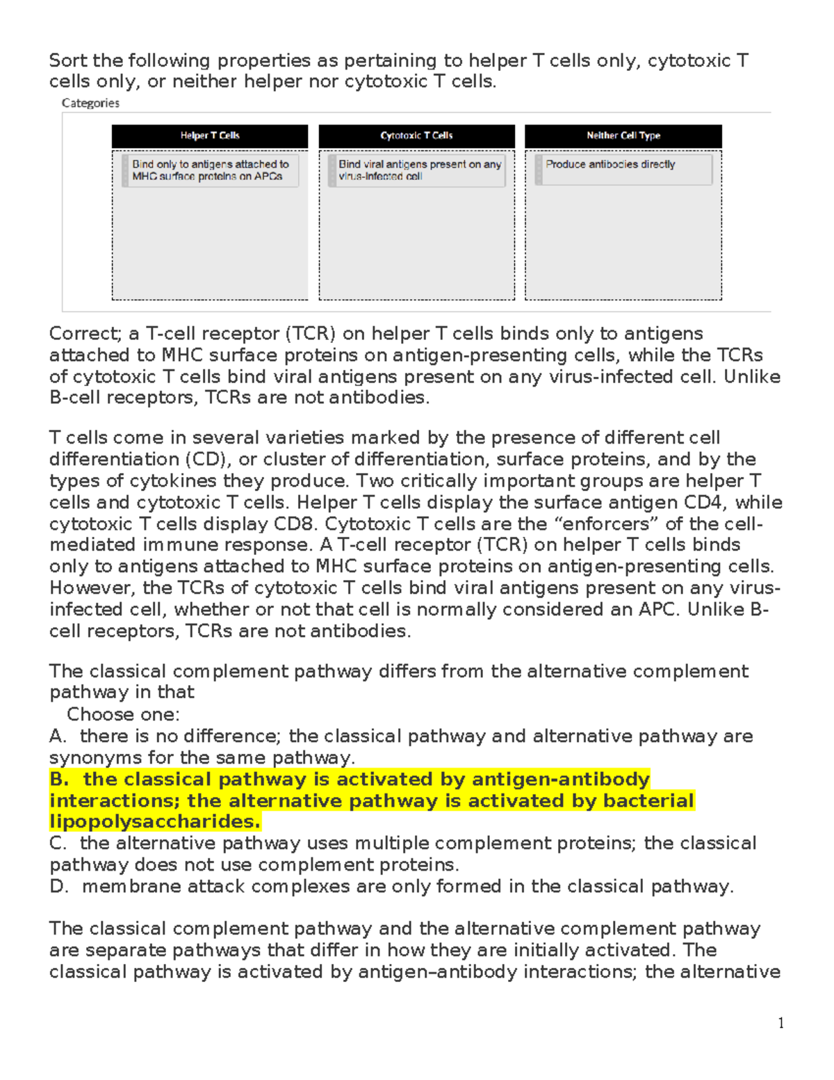 Helper and cytotoxic T cells: properties and immune responses analysis ...