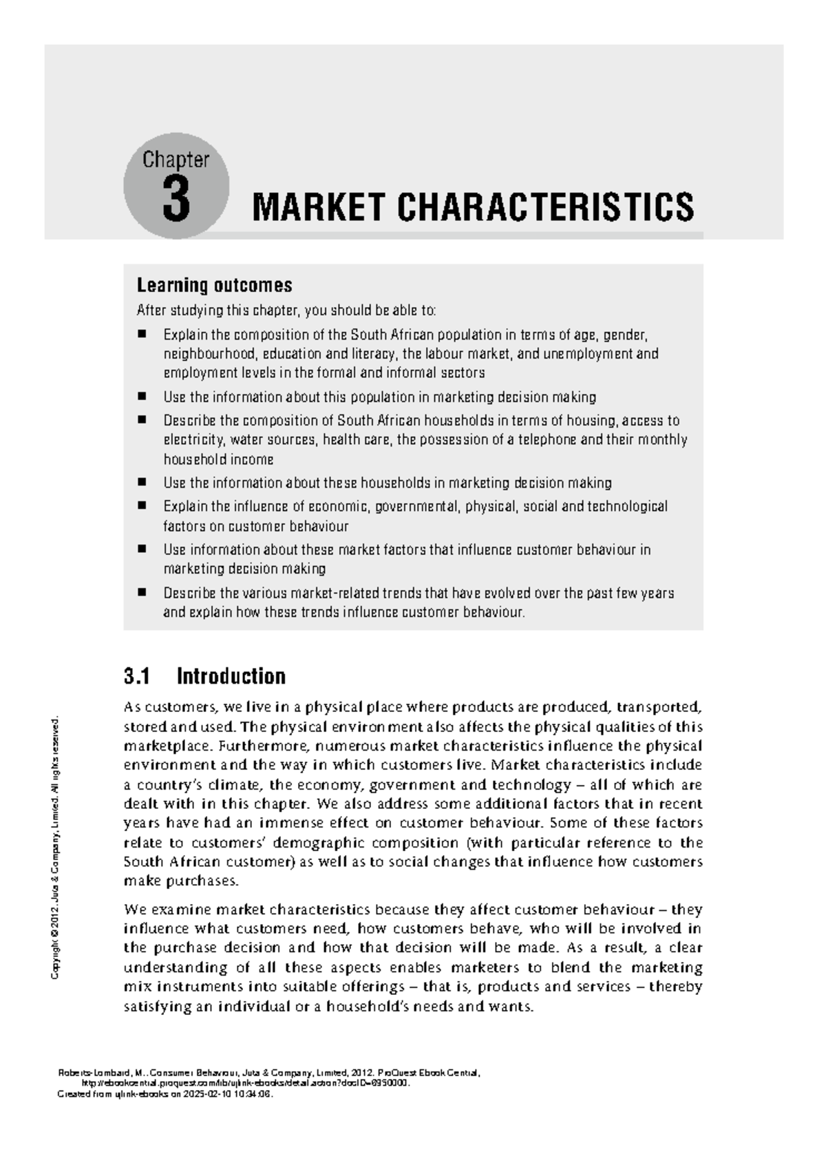 Consumer Behaviour Chapter 3 Market Characteristics Analysis Studocu
