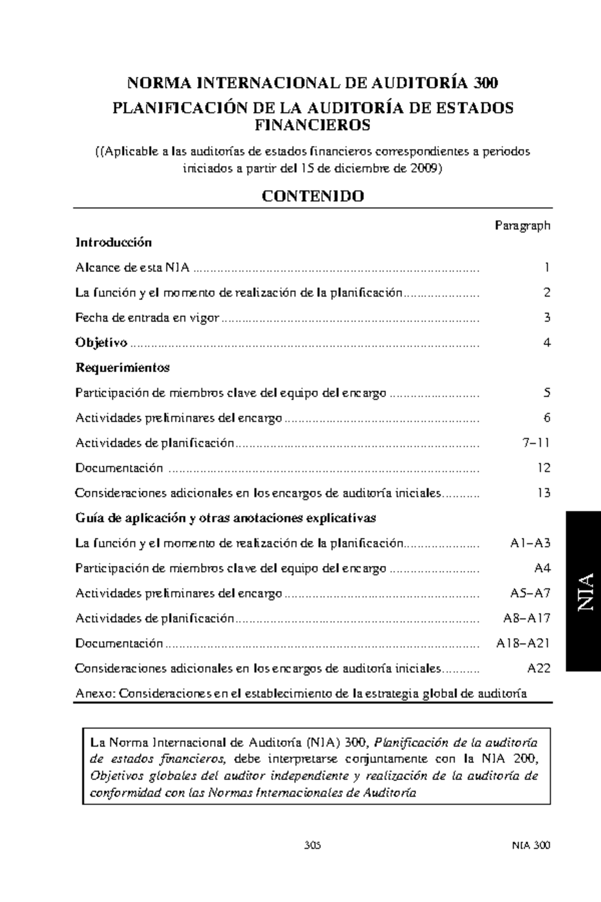 NIA-300 - Guía de Planificación de Auditoría de Estados Financieros ...