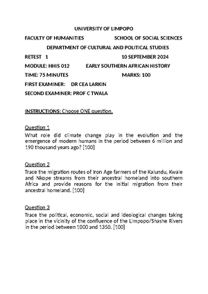 [Solved] Causes and effects of the pass law act in south Africa - Early ...