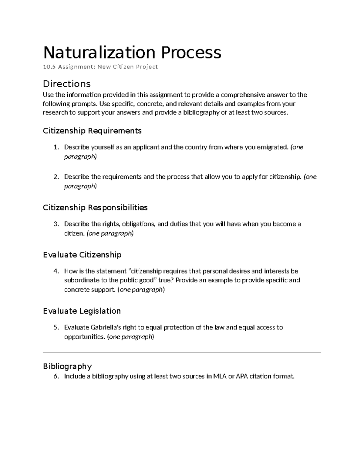 10.5 Naturalization Process: Comprehensive Guide for Citizenship ...