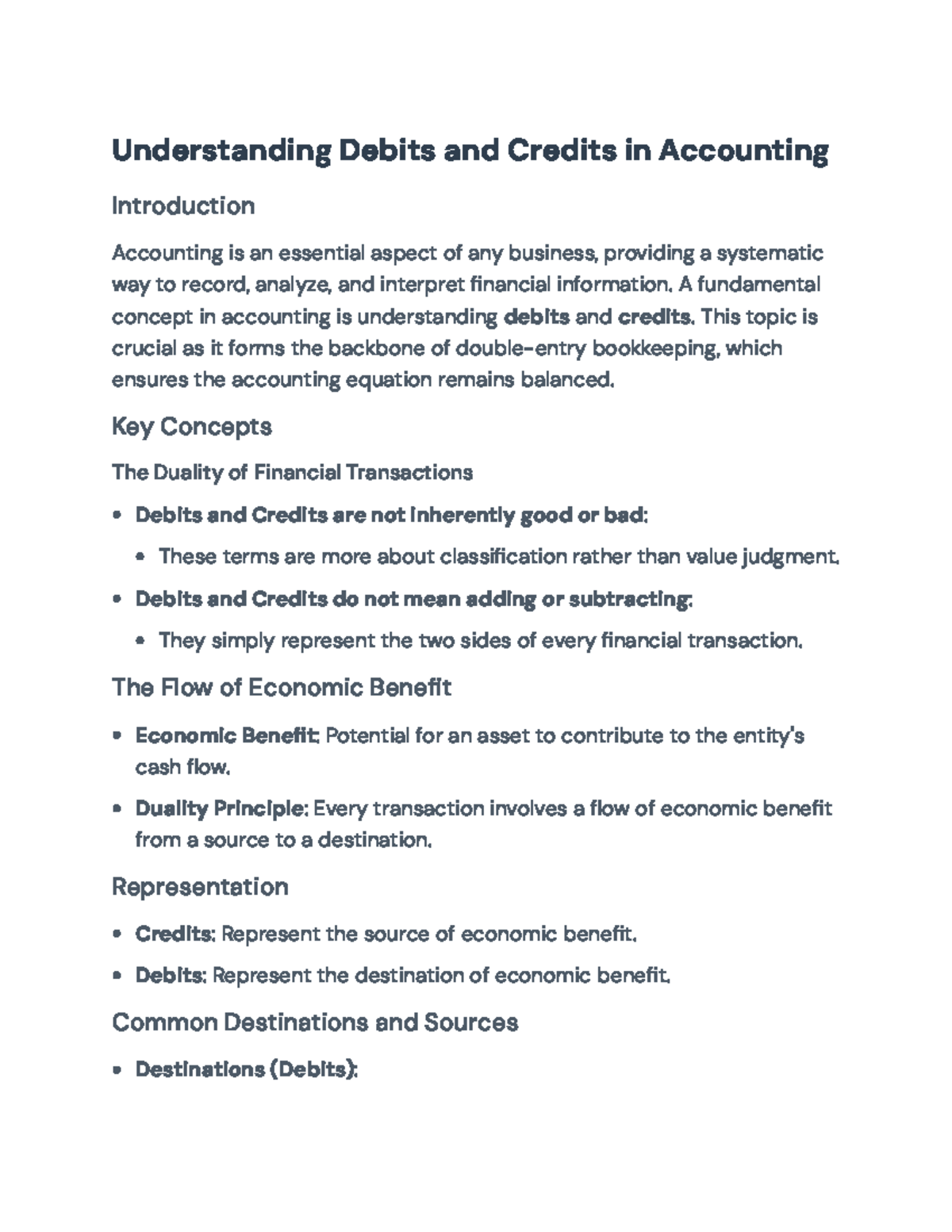 Understanding Debits and Credits: Essential Accounting Concepts ...