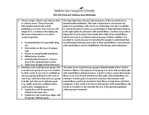 SOC 324 Milestone 2 - Final Project Milestone Two: Review of Current ...