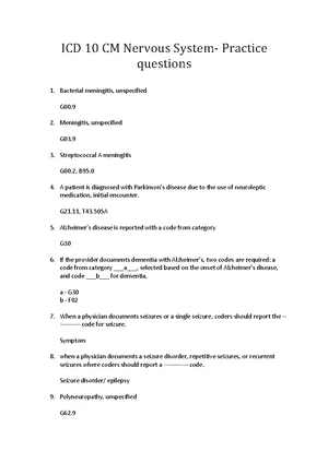 CPT Nervous System Practice questions 1 - Fourteen of these bones form ...