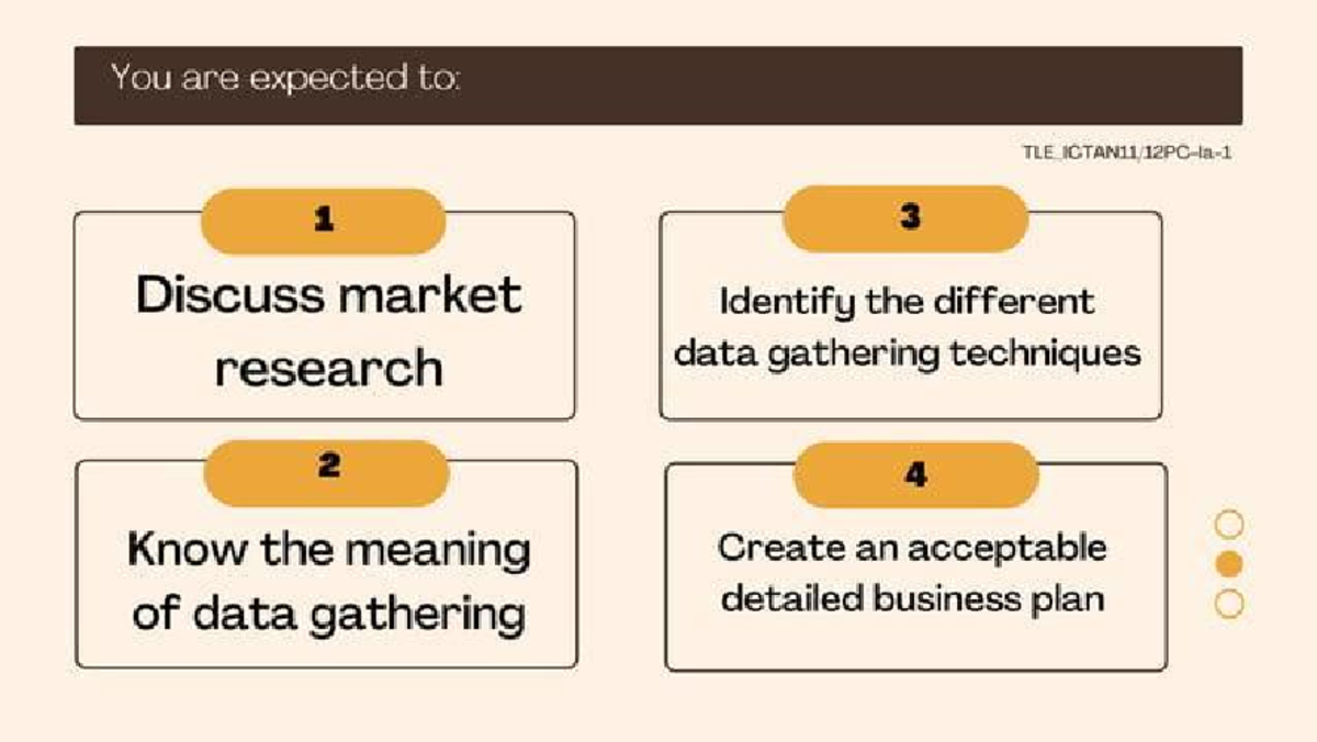TLE 1.3 Market Research Techniques for Entrepreneurs - Studocu