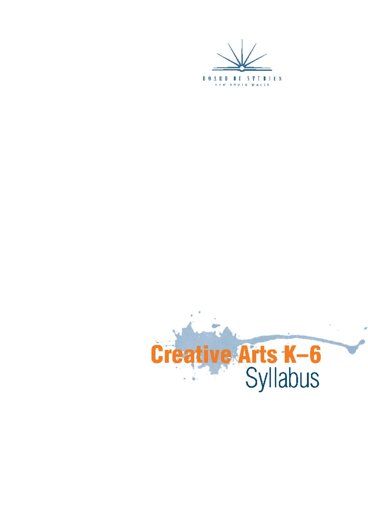 Creative Arts Syllabus Overview (K6) - Acknowledgements & Objectives ...