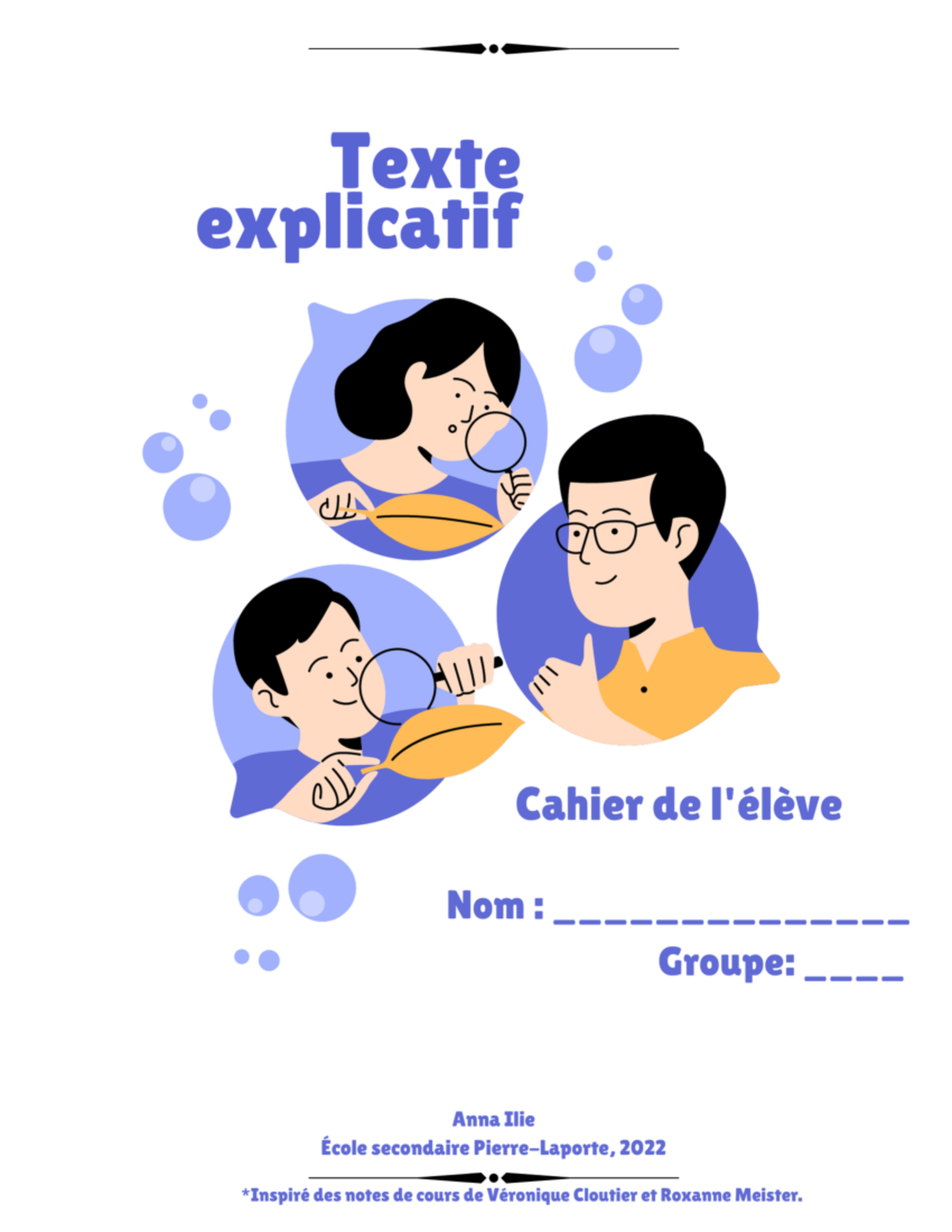 Texte explicatif : Notes de cours sur la structure et la fonction des ...