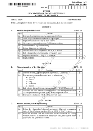 Cn 1-14 - Practical File - EXPERIMENT – 1 AIM: Implementation of Stop And Wait Protocol and ...