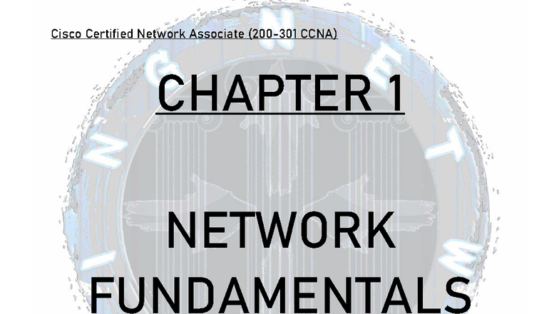 CCNA Chapter 1: Network Fundamentals Overview and Key Concepts - Studocu