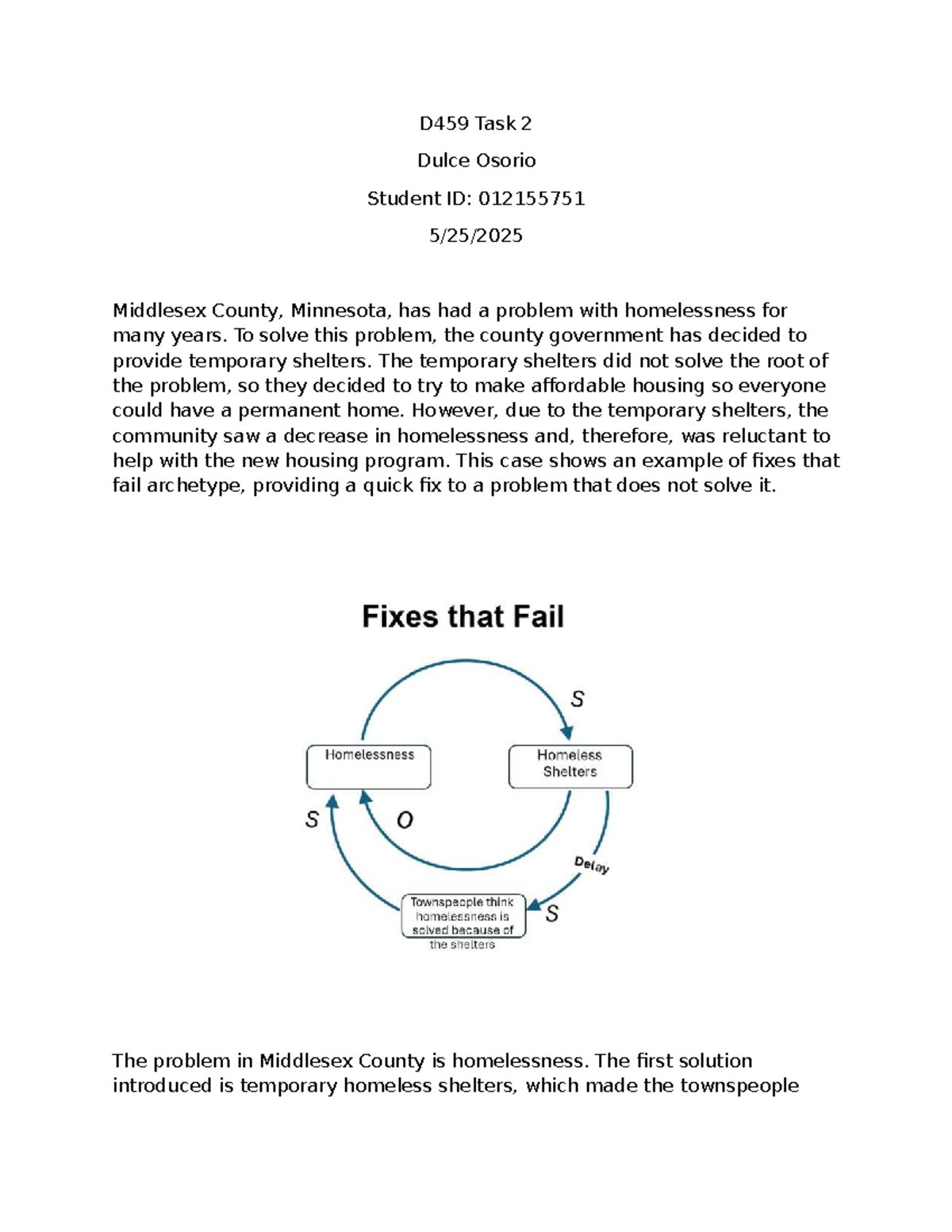 D459 Task 2: Analyzing Homelessness Solutions in Middlesex County - Studocu