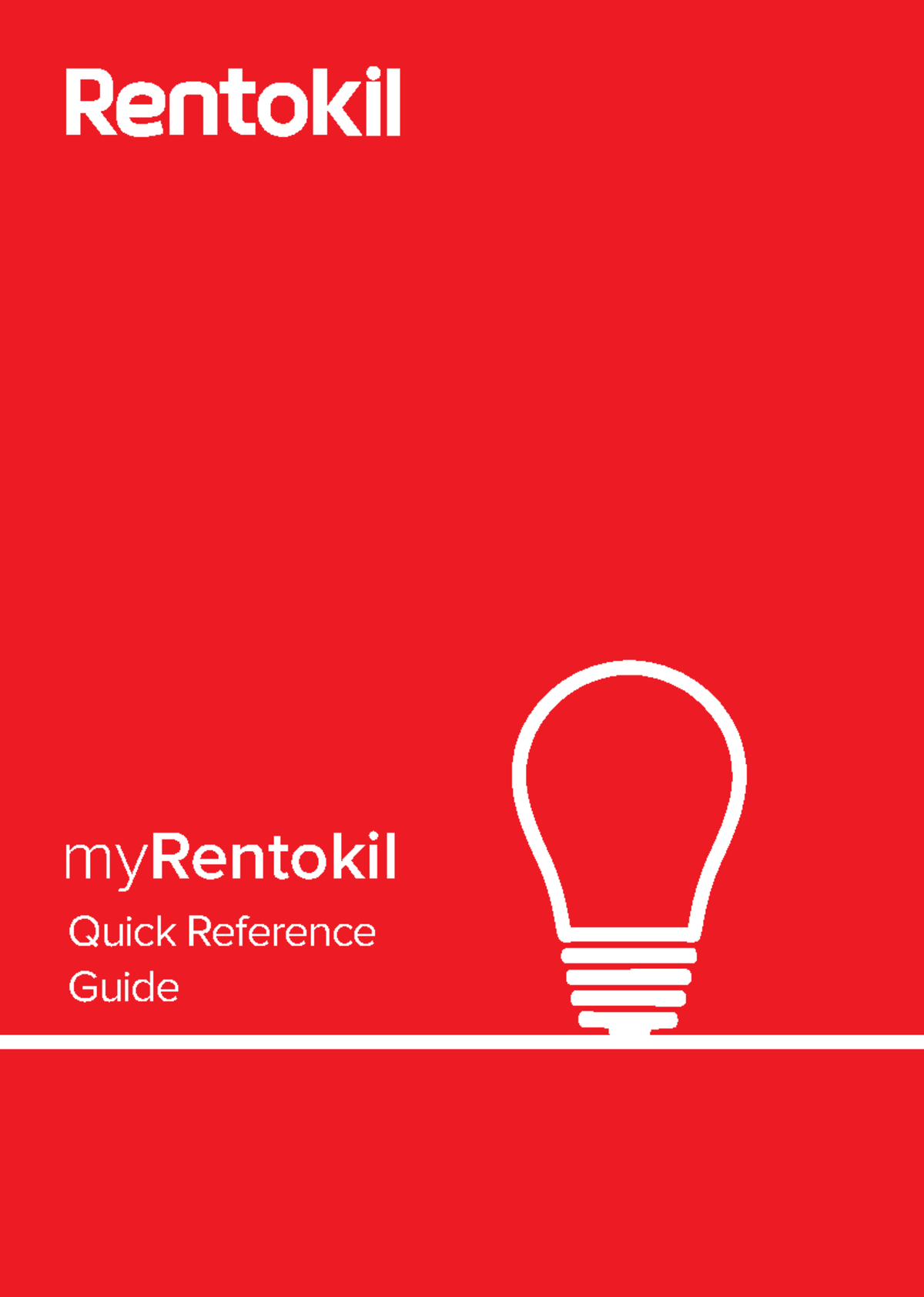 Rentokil qrg service manual guide - Quick Reference Guide myRentokil ...