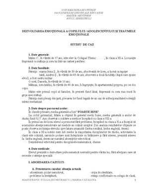 Scala GAFS - Introducere In evaluarea funcţiilor mentale se vor utiliza ...