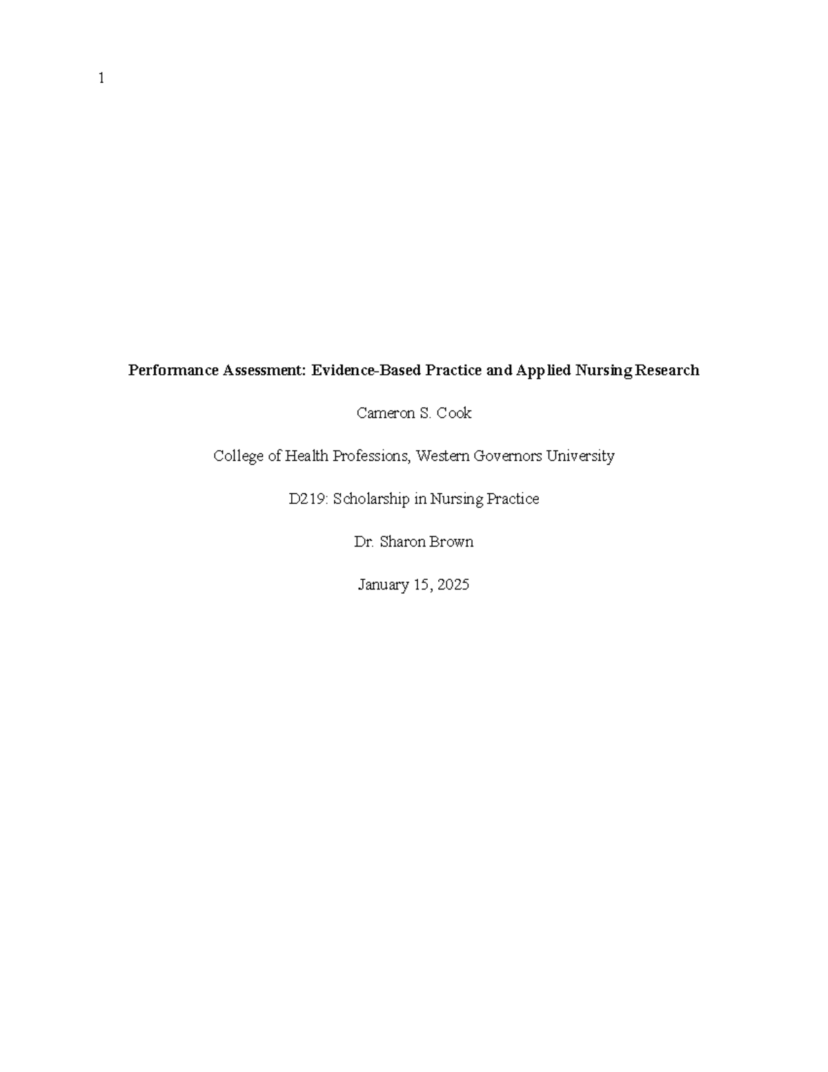 D219 - MYM2 - PA Template: Early Mobility in Post-CABG Patients - Studocu