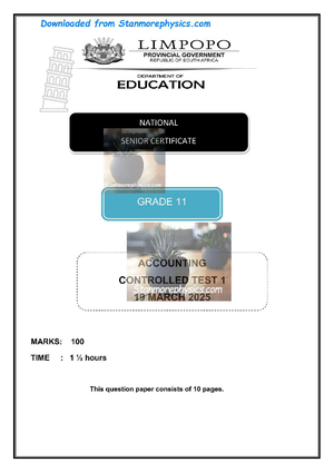 GP Natural Sciences Grade 9 Mid-Year Test June 2024 QP and Memo - Studocu