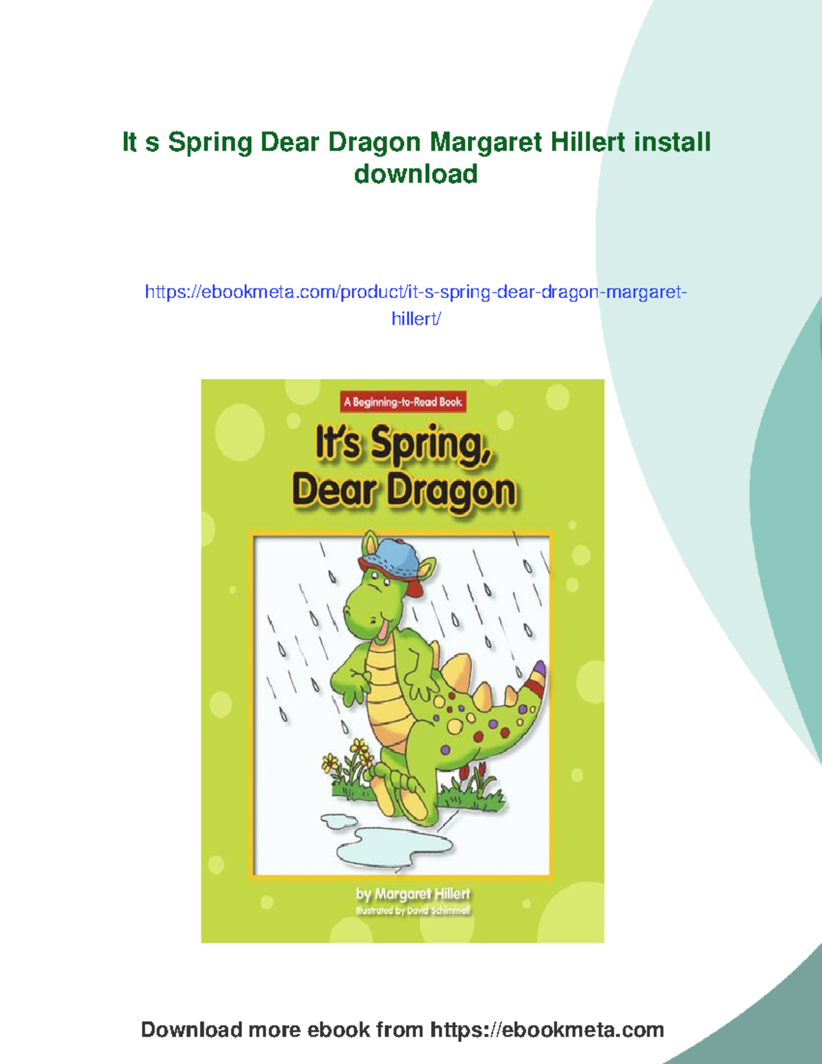 Spring Season Insights: "Dear Dragon" by Margaret Hillert - Studocu