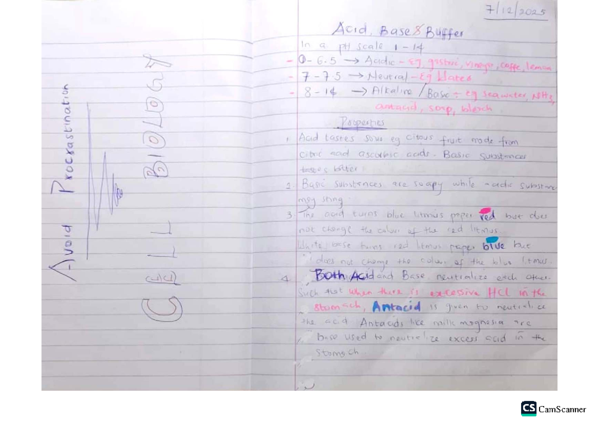 Acid-Base & Buffer Concepts in PH Scale - PHYX 1 - Studocu