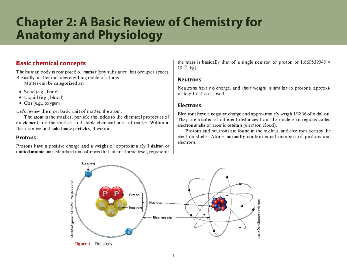Ch2 - chapter review - Chapter 2 : A Basic Review of Chemistry for ...