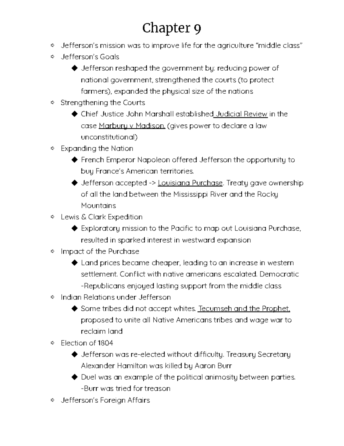 Chapter 9 Summary: Jefferson’s Policies and the War of 1812 - HIST 4 ...