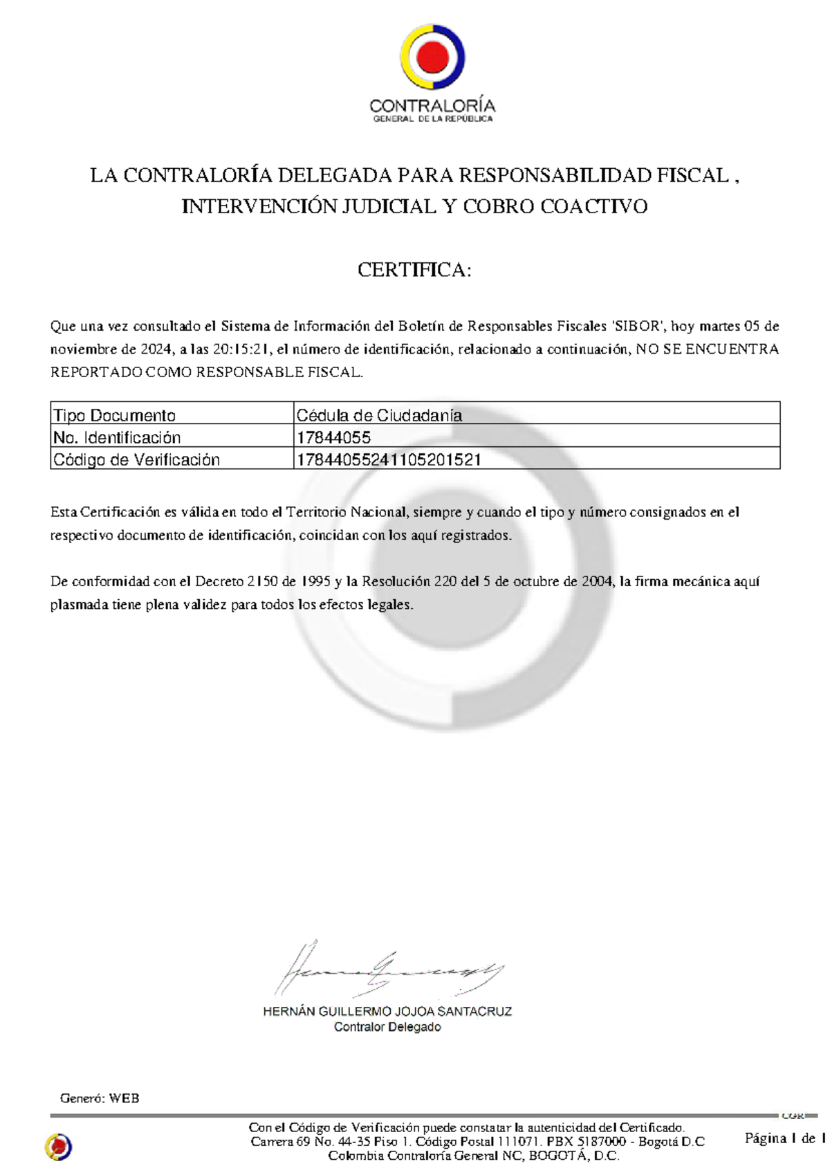 17844055 - ssssssss - LA CONTRALORÍA DELEGADA PARA RESPONSABILIDAD ...