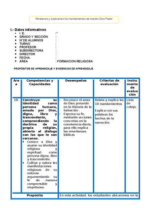 PLAN DE AULA Cuarto - plan tutorial del año 2025 - PLAN TUTORIAL DE AULA I. DATOS GENERALES: 1 ...
