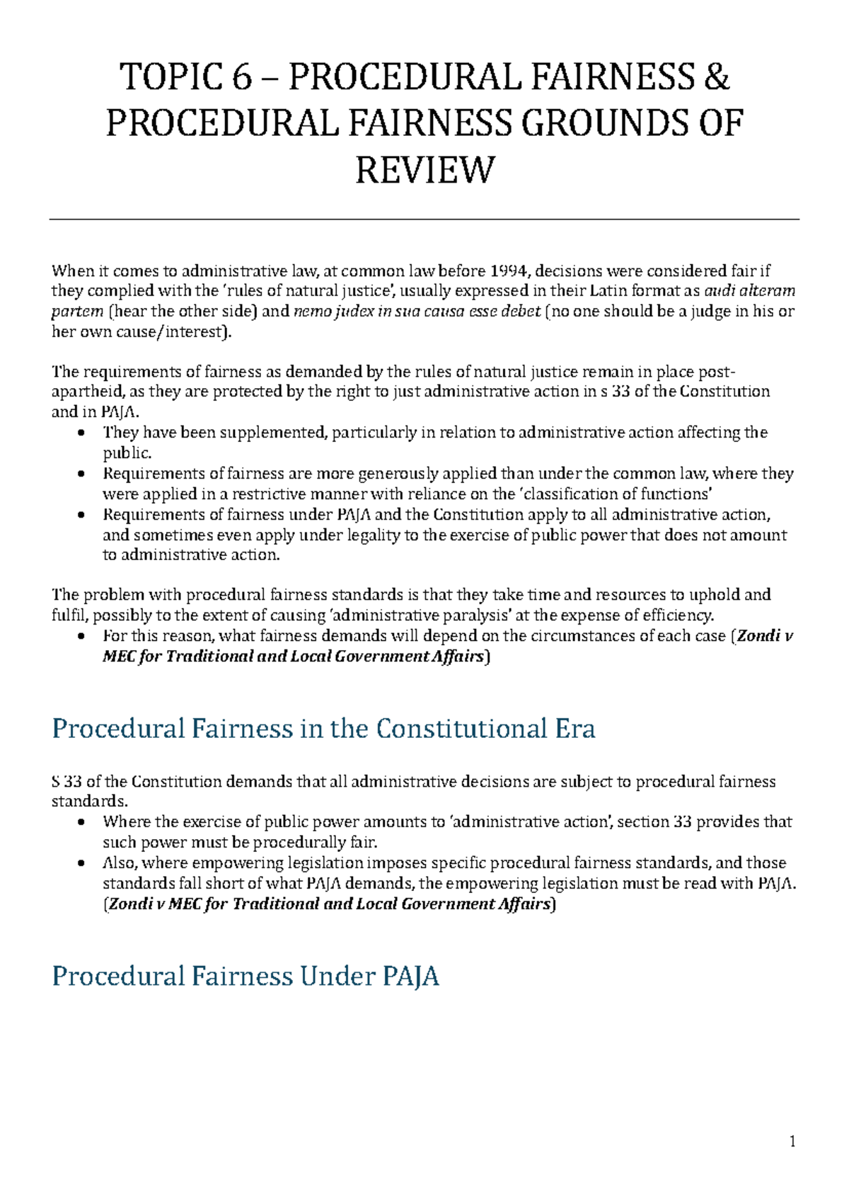 PAJA 3 & 4: Understanding Procedural Fairness in Administrative Law ...