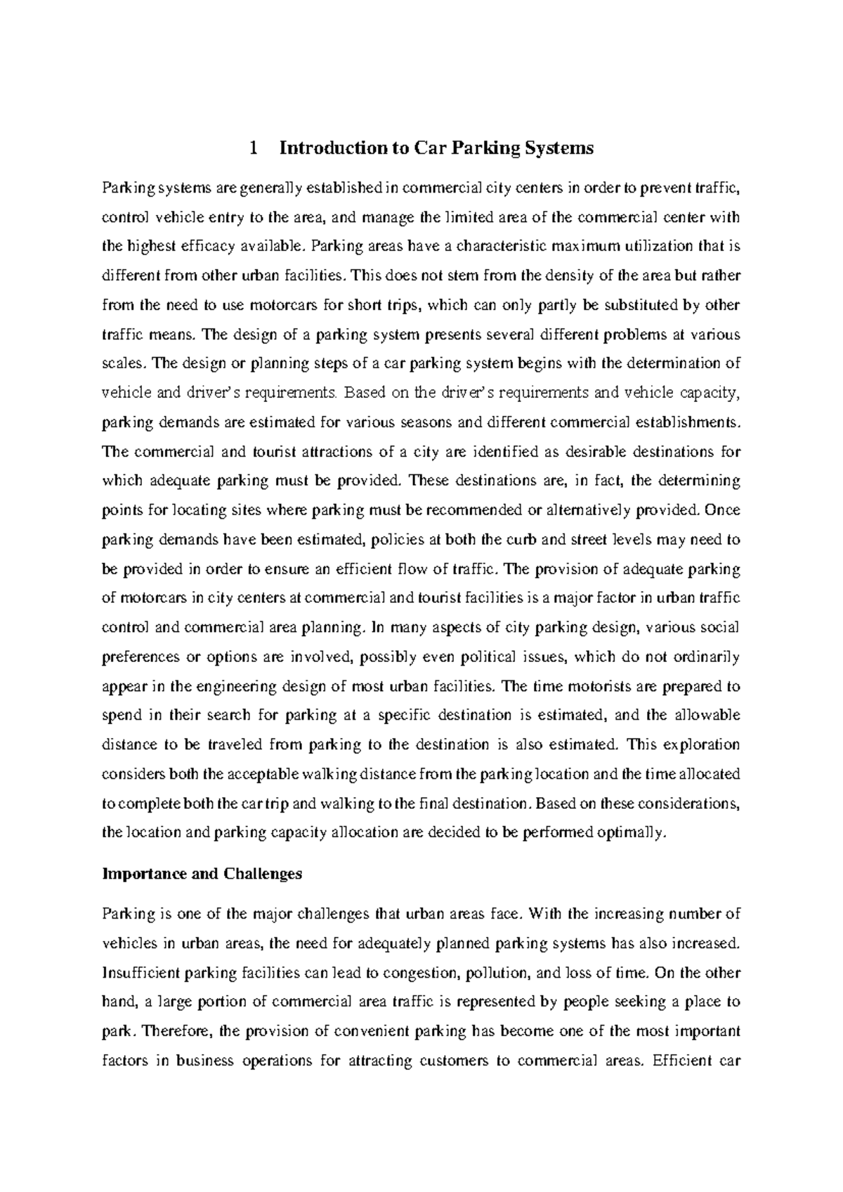 Introduction to Car Parking Systems: Challenges and Smart Solutions ...