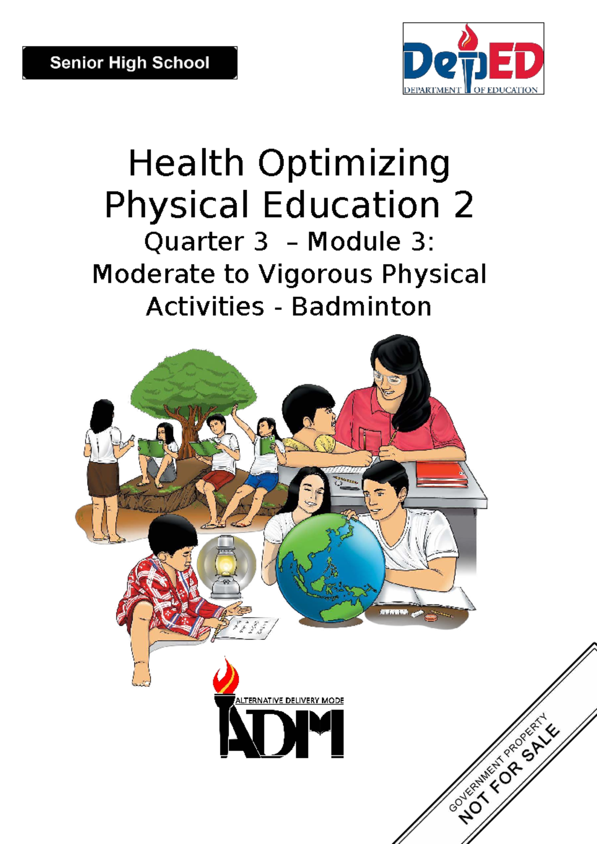 Health Optimizing PE 2 Q3 Module 3: MVPA Badminton Lesson 1 - Studocu