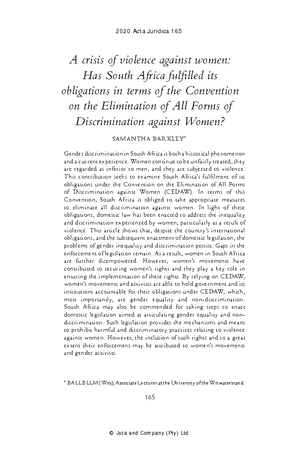 State Liability Act 20 of 1957: Overview and Recent Amendments - Studocu