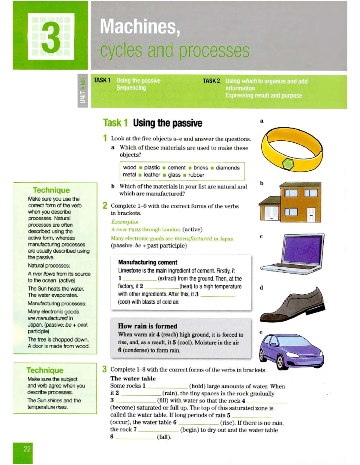 Machines, Cycles, and Processes: Passive Voice Task L1 - Studocu