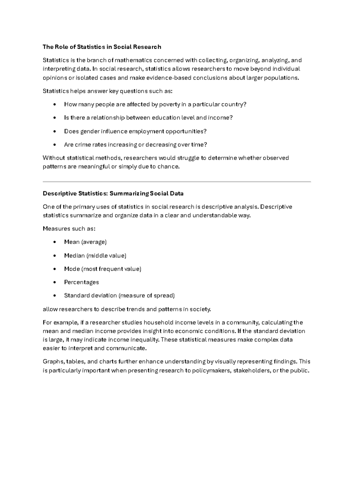 The Role of Statistics in Social Research: Key Insights and ...