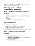 C715 Organizational Behavior Final Exam Study Guide with Q/A - Studocu