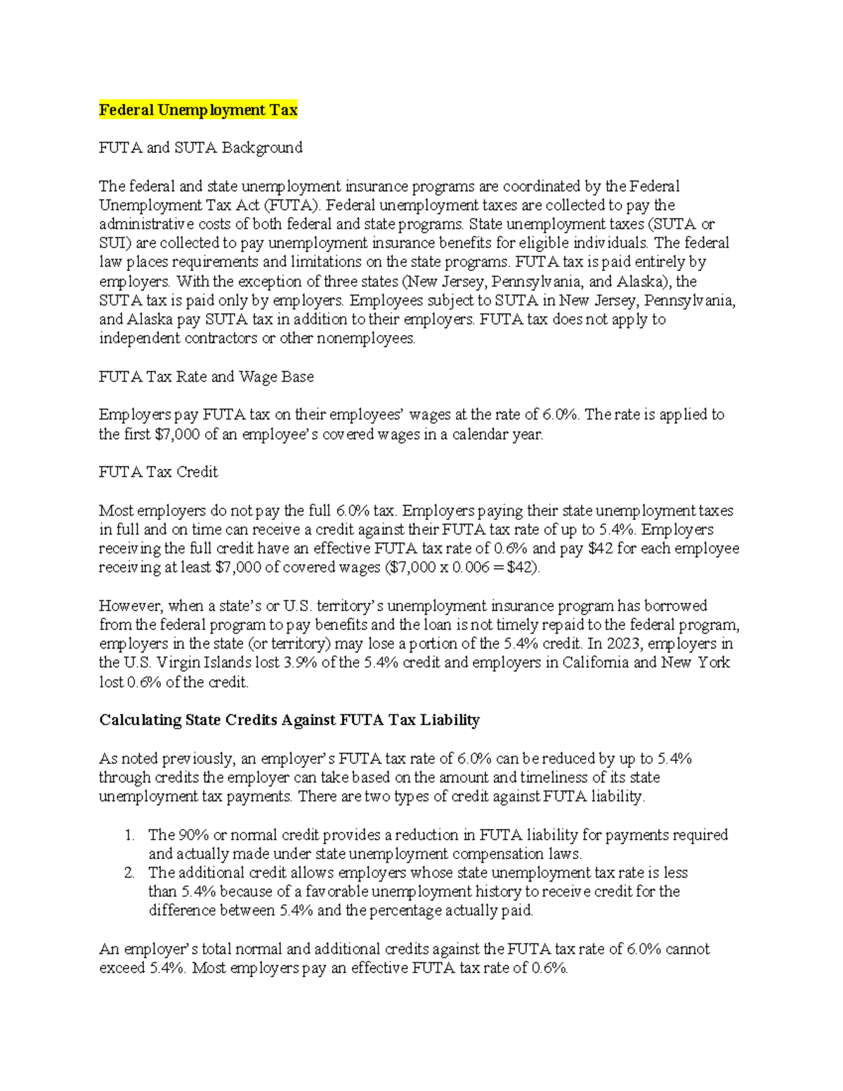 FUTA Tax Filing Guide for Employers: Form 940 Instructions - Federal ...
