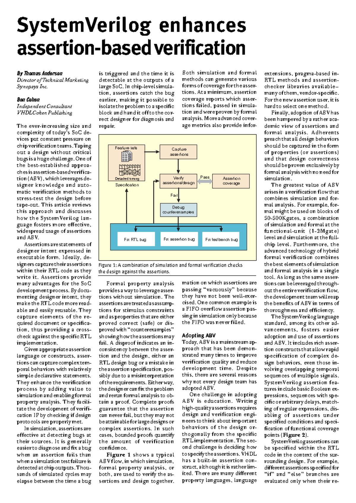 SystemVerilog and ABV: Enhancing SoC Verification Quality - Studocu