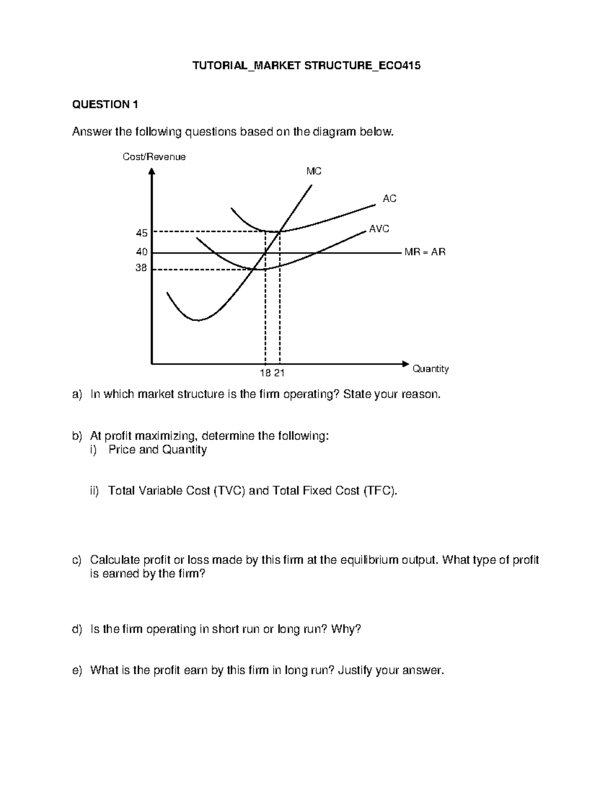ECO415 Market Structure Final Exam Tutorial Practice Guide - Studocu