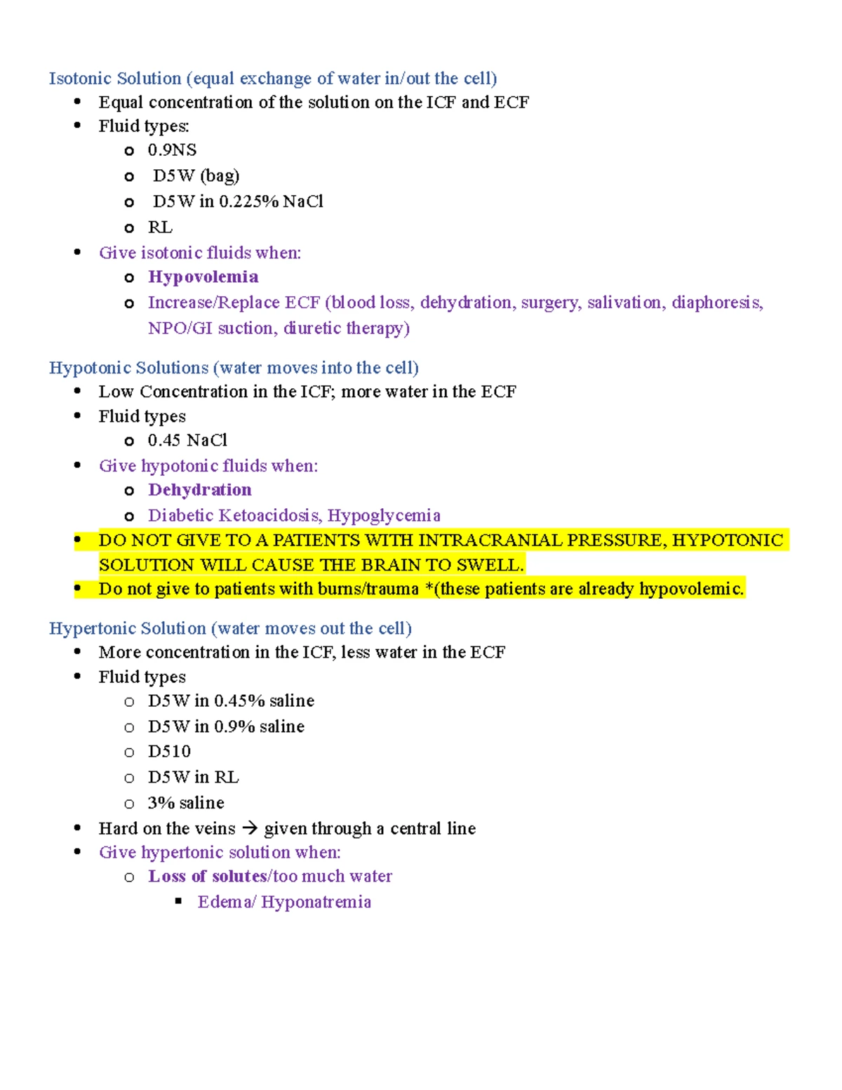 Fluid imbalance basic concept - ACTIVE LEARNING TEMPLATES THERAPEUTIC ...