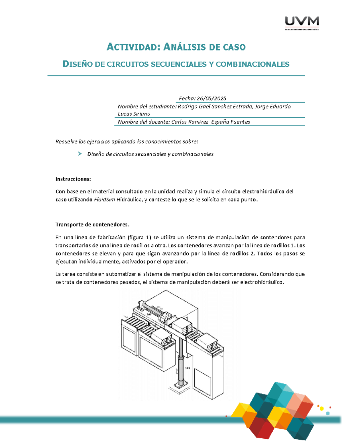 U4 Act15 - Análisis de Caso: Diseño de Circuitos Secuenciales y Combinacionales - Studocu