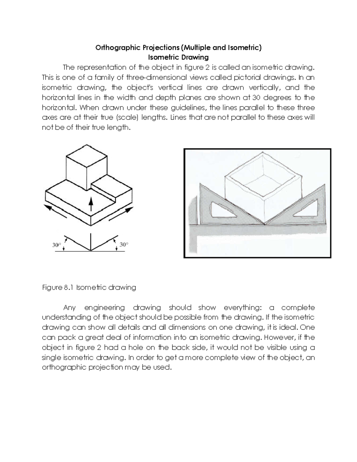 Orthographic Projections and Isometric Drawing Techniques (ENG101 ...