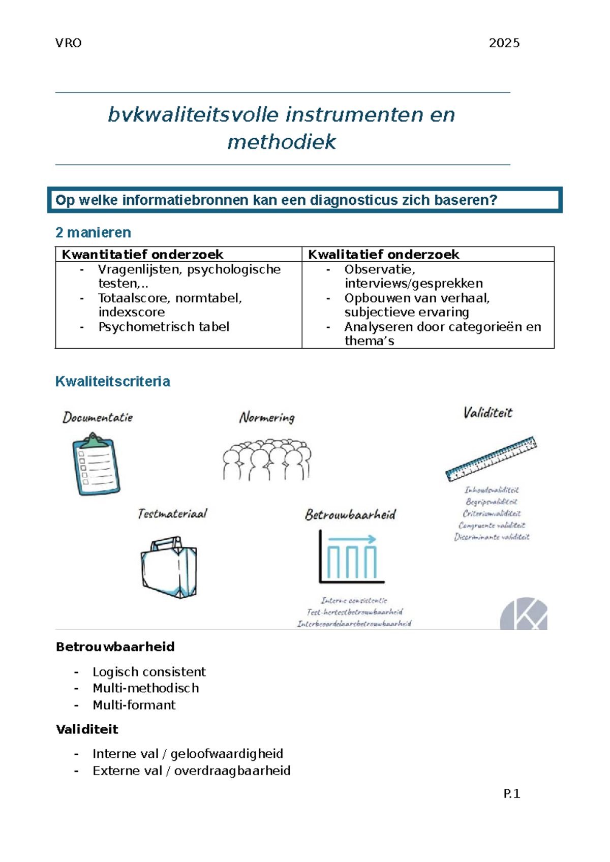 Kwaliteitsvolle instrumenten en methodiek - bvkwaliteitsvolle ...