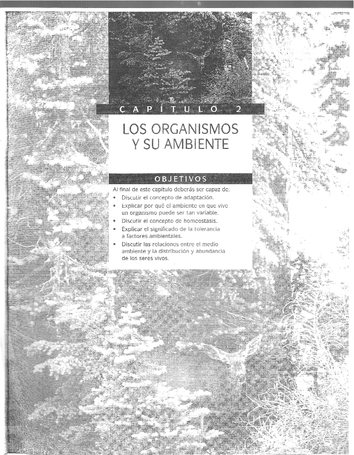 Ecología de los Organismos y su Ambiente - Smith y Smith (Cap 2) - Studocu