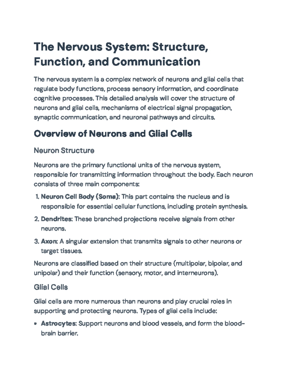 11.4 Organization of Nervous Tissue: Gray vs. White Matter Overview ...