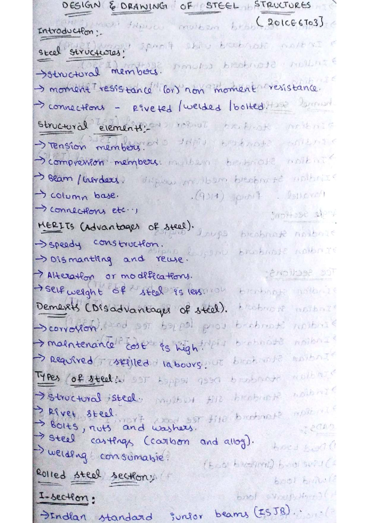 DDSS 201CE6 Notes: Design and Drawing of Steel Structures - Studocu