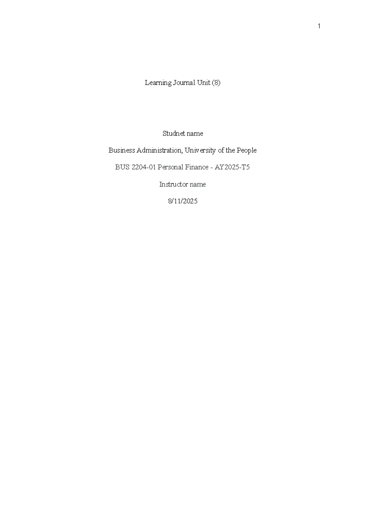 Learning Journal Unit (8): Direct vs. Indirect Real Estate Investment ...