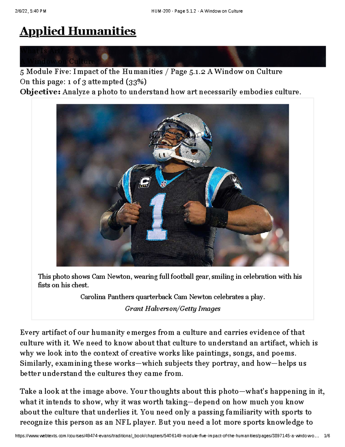 HUM-200 - Page 5.1.2 - A Window on Culture - Applied Humanities What Is ...