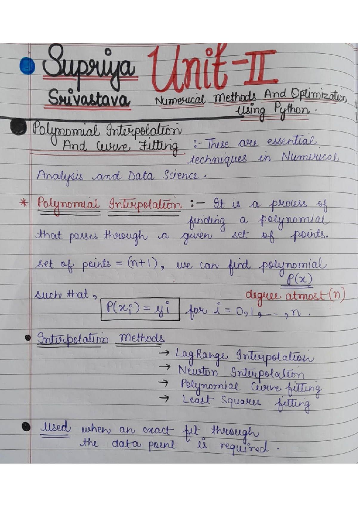 Numerical Methods & Optimization in Python: Polynomial Interpolation ...