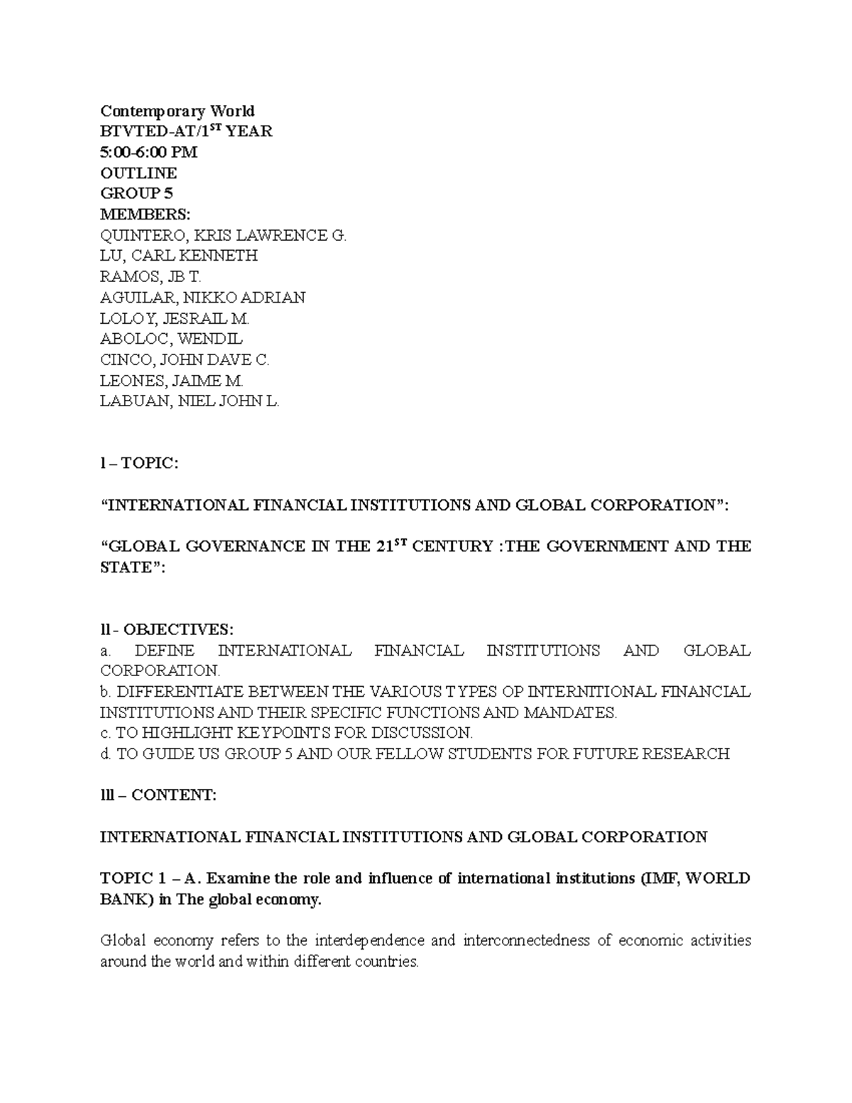 Prepare construction materials and tools - Contemporary World BTVTED-AT ...